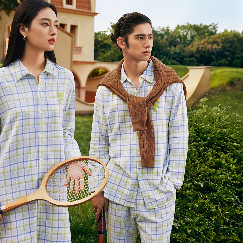 【超柔棉】男裝純棉睡衣套裝 - 長袖上衣及長褲 – Embry Form