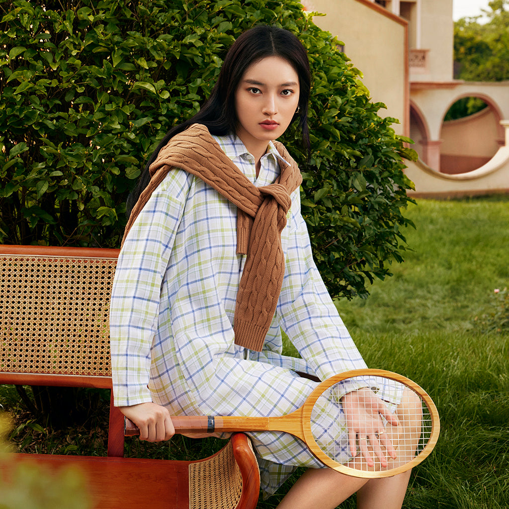 【超柔棉】純棉長袖睡裙 – Embry Form