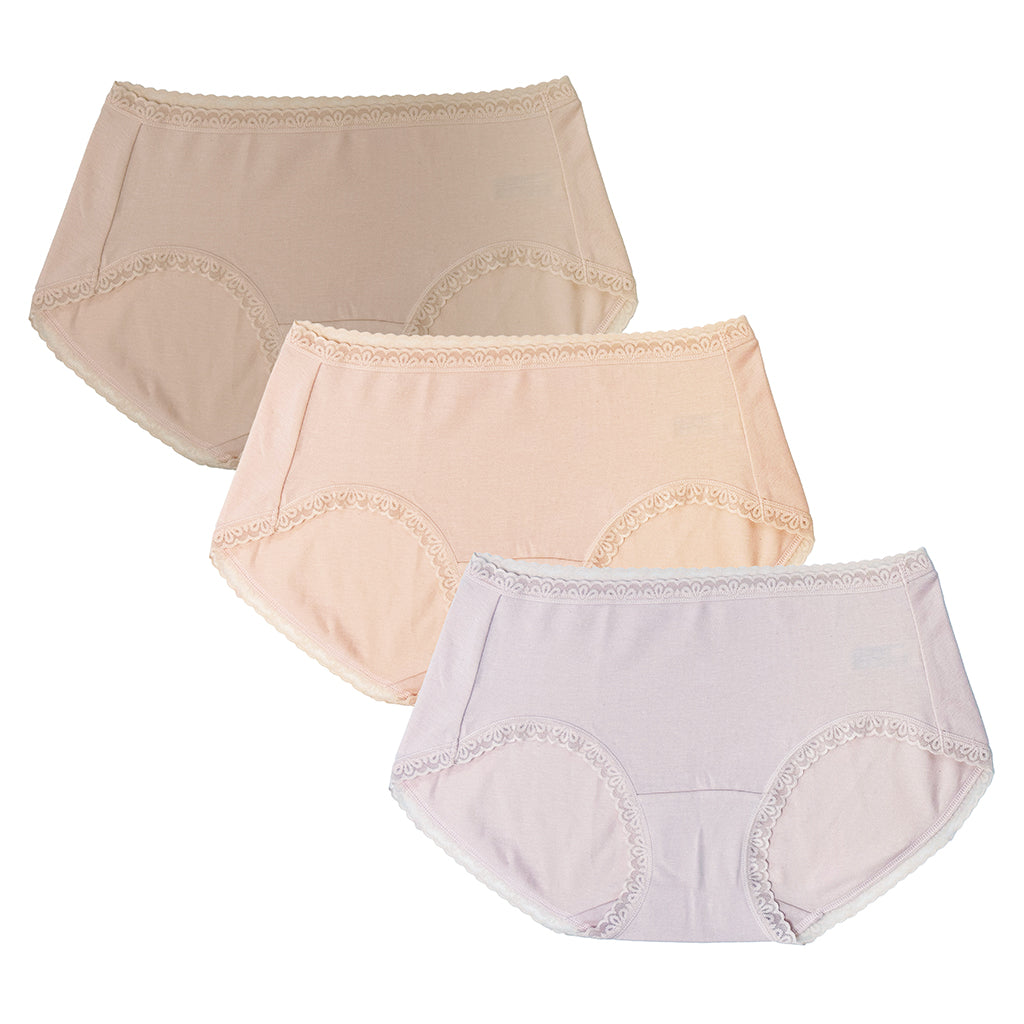 【唯品】純色棉質包臀內褲 - 3條優惠裝 – Embry Form